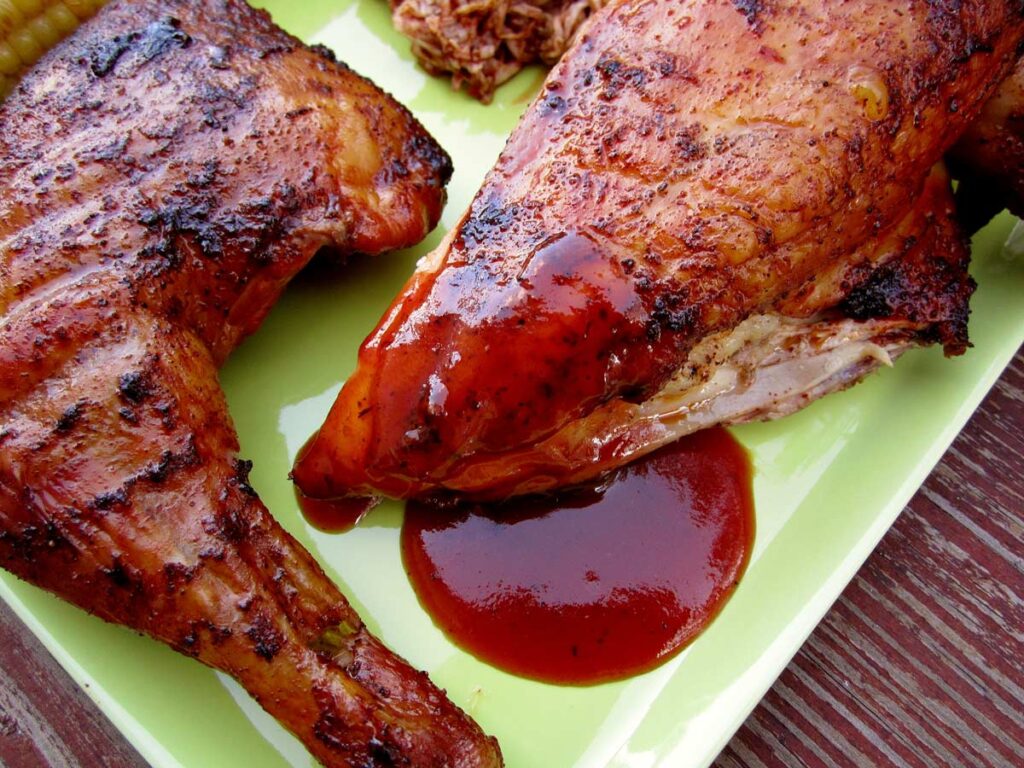 Smoked Spatchcock Chicken with IQUE BBQ Sauce - Mission Food Adventure