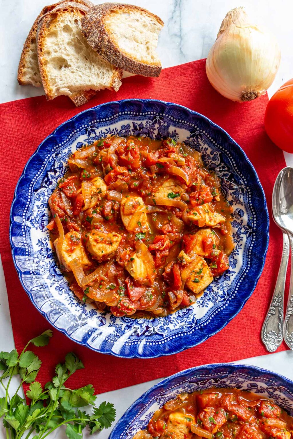 Chakhokhbili (Georgian Chicken Stew with Tomatoes and Herbs) - Mission ...