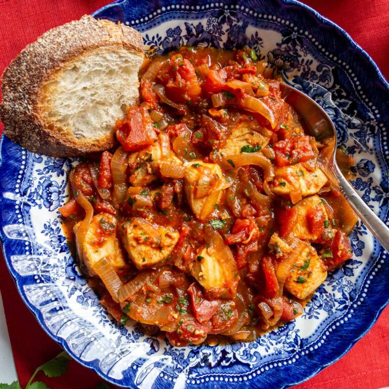 Chakhokhbili (Georgian Chicken Stew with Tomatoes and Herbs) - Mission ...