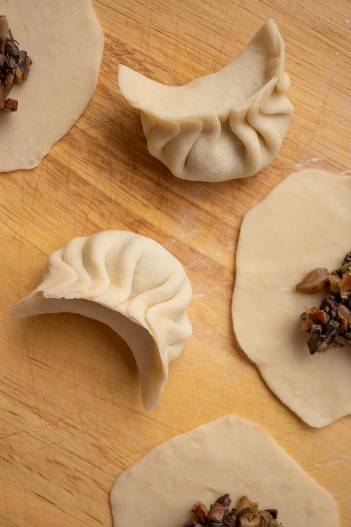 Three Mushroom Dumplings - Mission Food Adventure