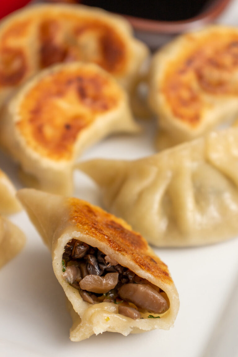 Three Mushroom Dumplings - Mission Food Adventure