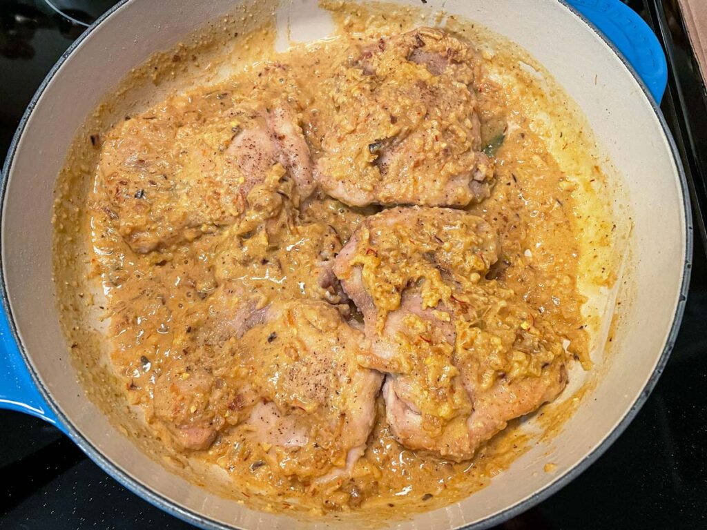 Pollo en Pepitoria (Chicken Braised in Saffron, Almond, and Egg Yolk ...