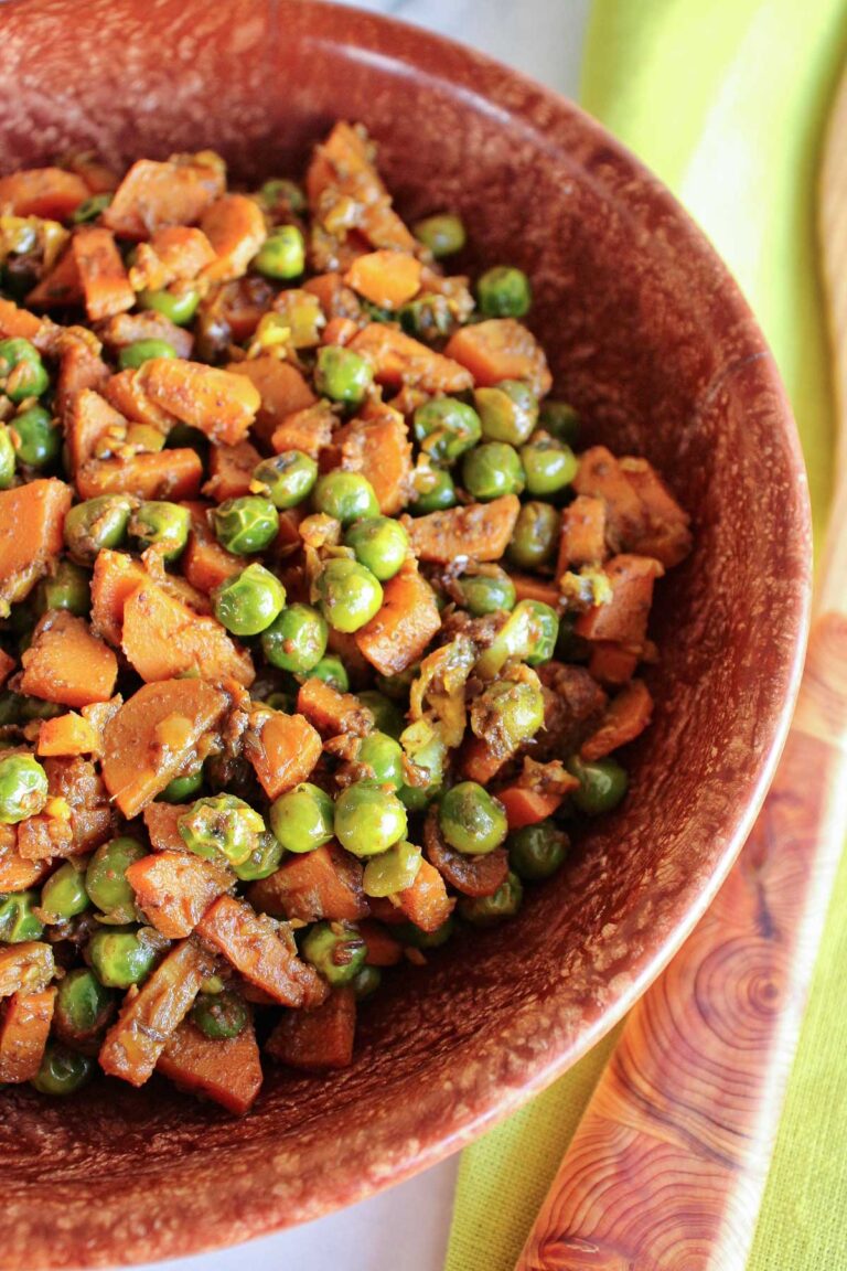 Gajar Matar (Indian Carrots and Peas) - Mission Food Adventure