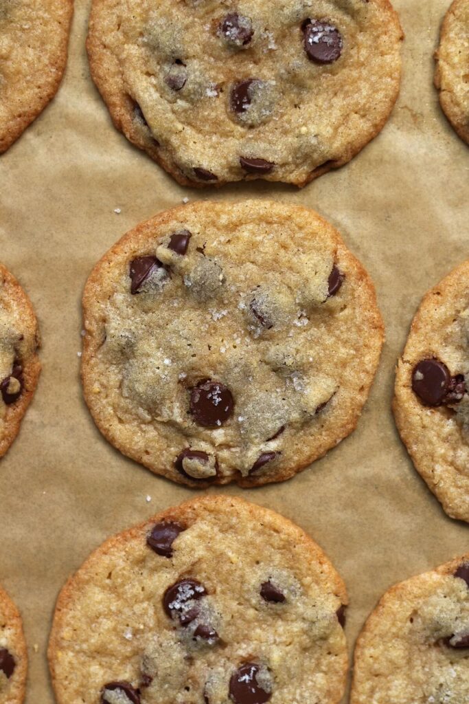 Salted Chocolate Chip Cookies - Mission Food Adventure