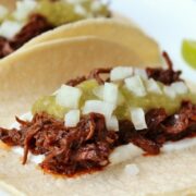 Guajillo-Braised Beef Short Rib Tacos - Mission Food Adventure
