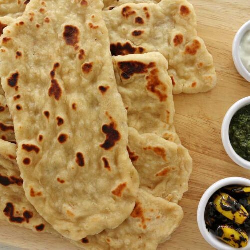 Homemade Naan & Sanaa Dipping Sauces - Mission Food Adventure