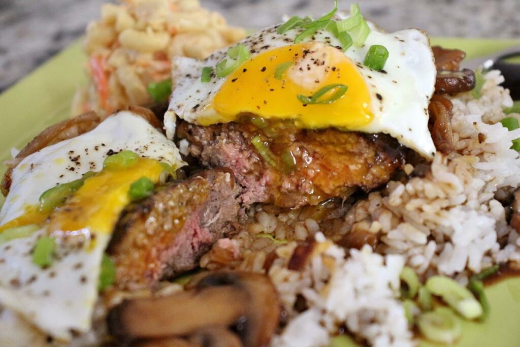 Hawaiian Loco Moco (Hamburger Steak with Gravy) - Mission Food Adventure