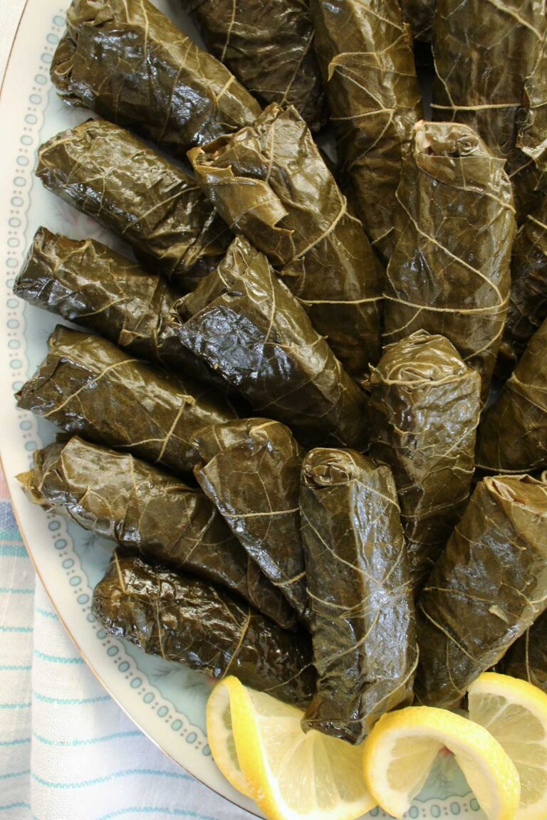 Yalanchi (Vegetarian Stuffed Grape Leaves) - Mission Food Adventure