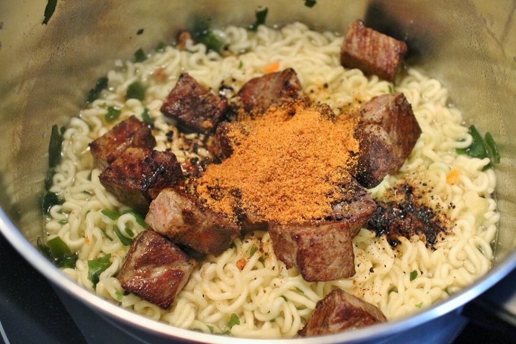 Ram-Don from Parasite (Jjapaguri with Steak) - Mission Food Adventure