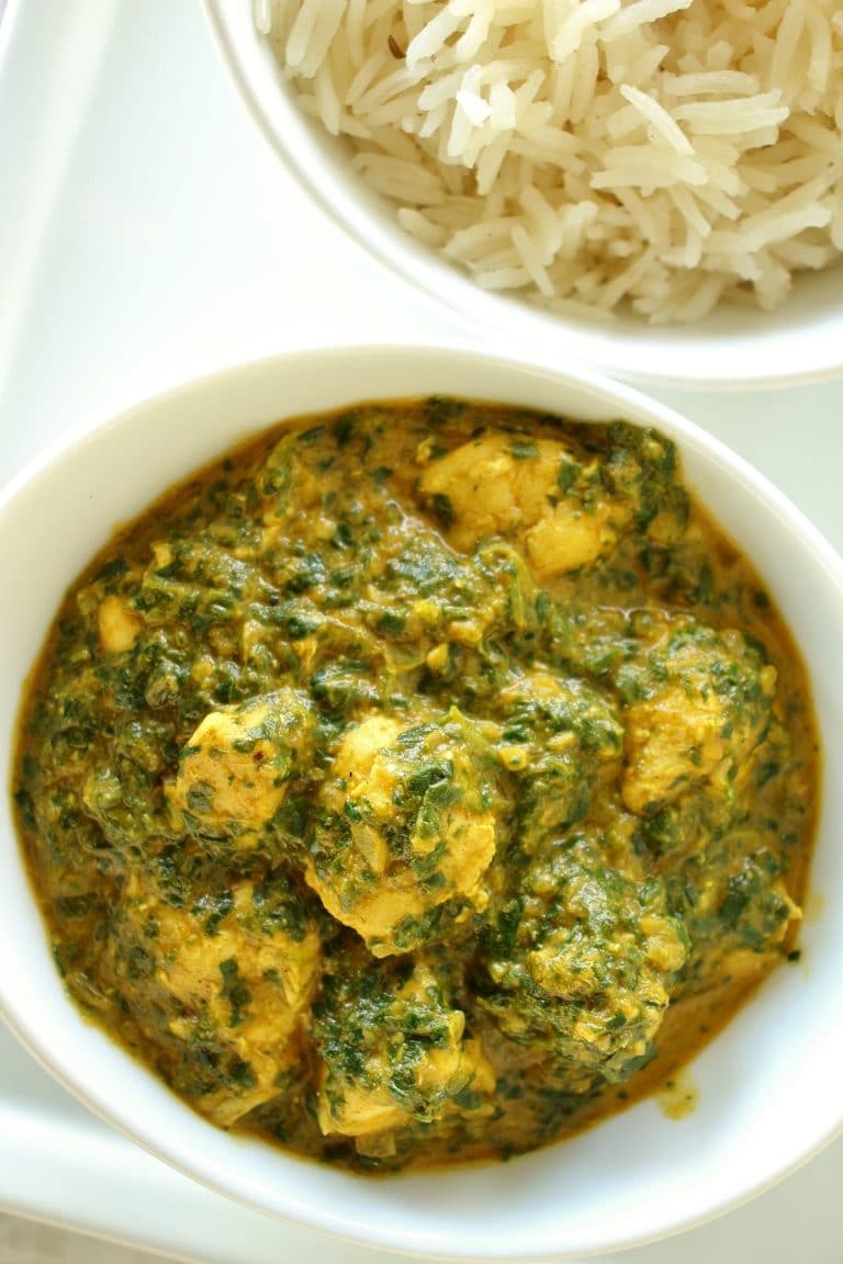 Chicken Saag (Indian Chicken and Spinach Curry) - Mission Food Adventure