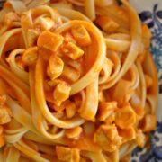 Fettuccine with Venetian Chicken Sauce - Mission Food Adventure