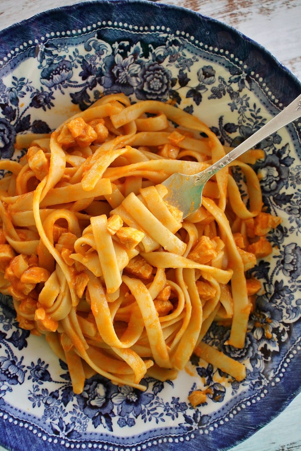Fettuccine with Venetian Chicken Sauce - Mission Food Adventure