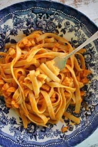 Fettuccine with Venetian Chicken Sauce - Mission Food Adventure