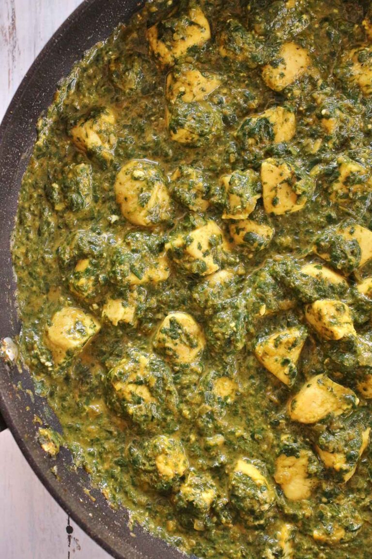 Chicken Saag (Indian Chicken and Spinach Curry) - Mission Food Adventure