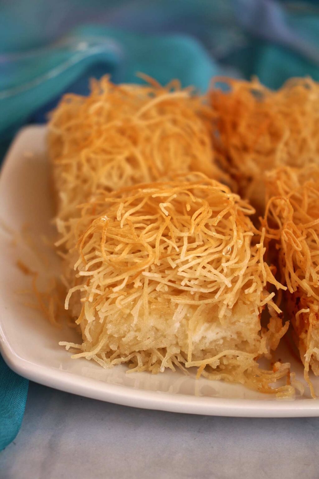 Kadaif or Kadayif (Cheese Kunafa Recipe) - Mission Food Adventure