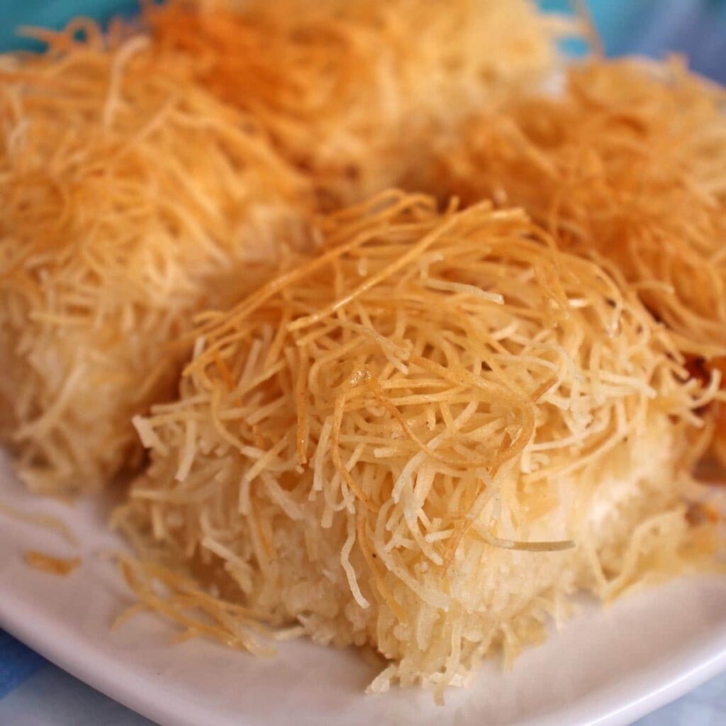 Kadaif or Kadayif (Cheese Kunafa Recipe) - Mission Food Adventure