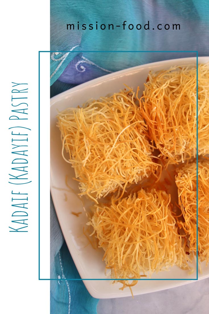 Kadaif or Kadayif (Cheese Kunafa Recipe) - Mission Food Adventure