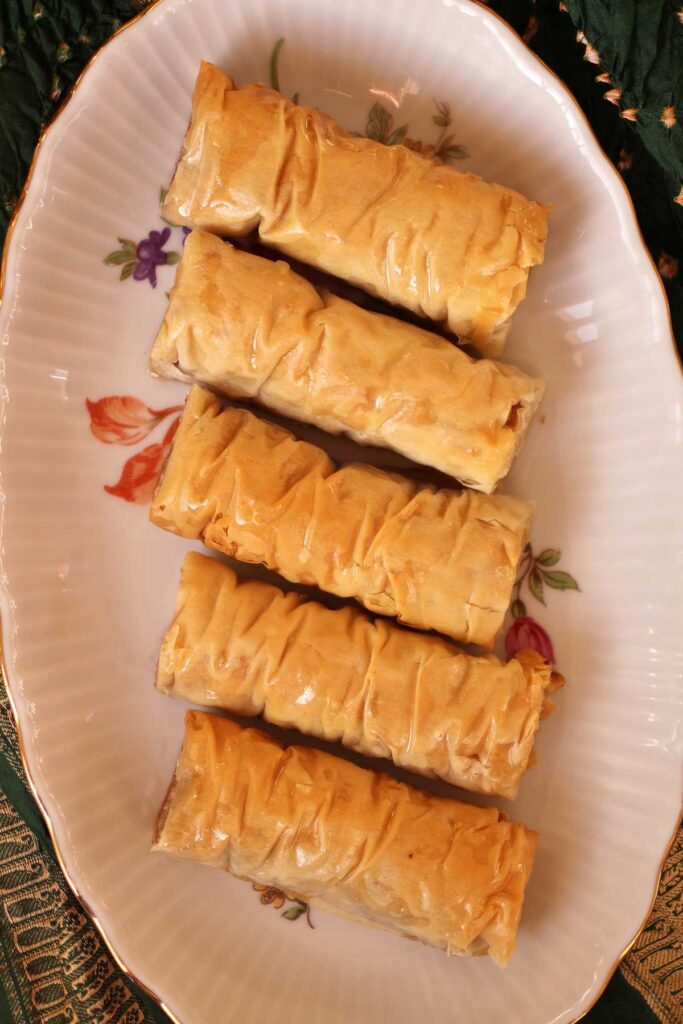 Sari Burma (Burma Baklava/Rolled Baklava) - Mission Food Adventure