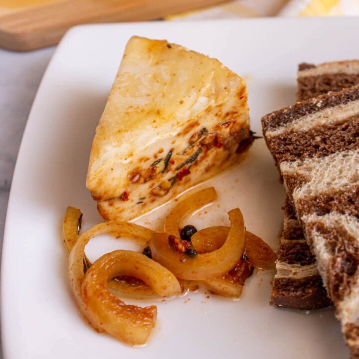 Nakládaný Hermelín (Czech Marinated Cheese) - Mission Food Adventure