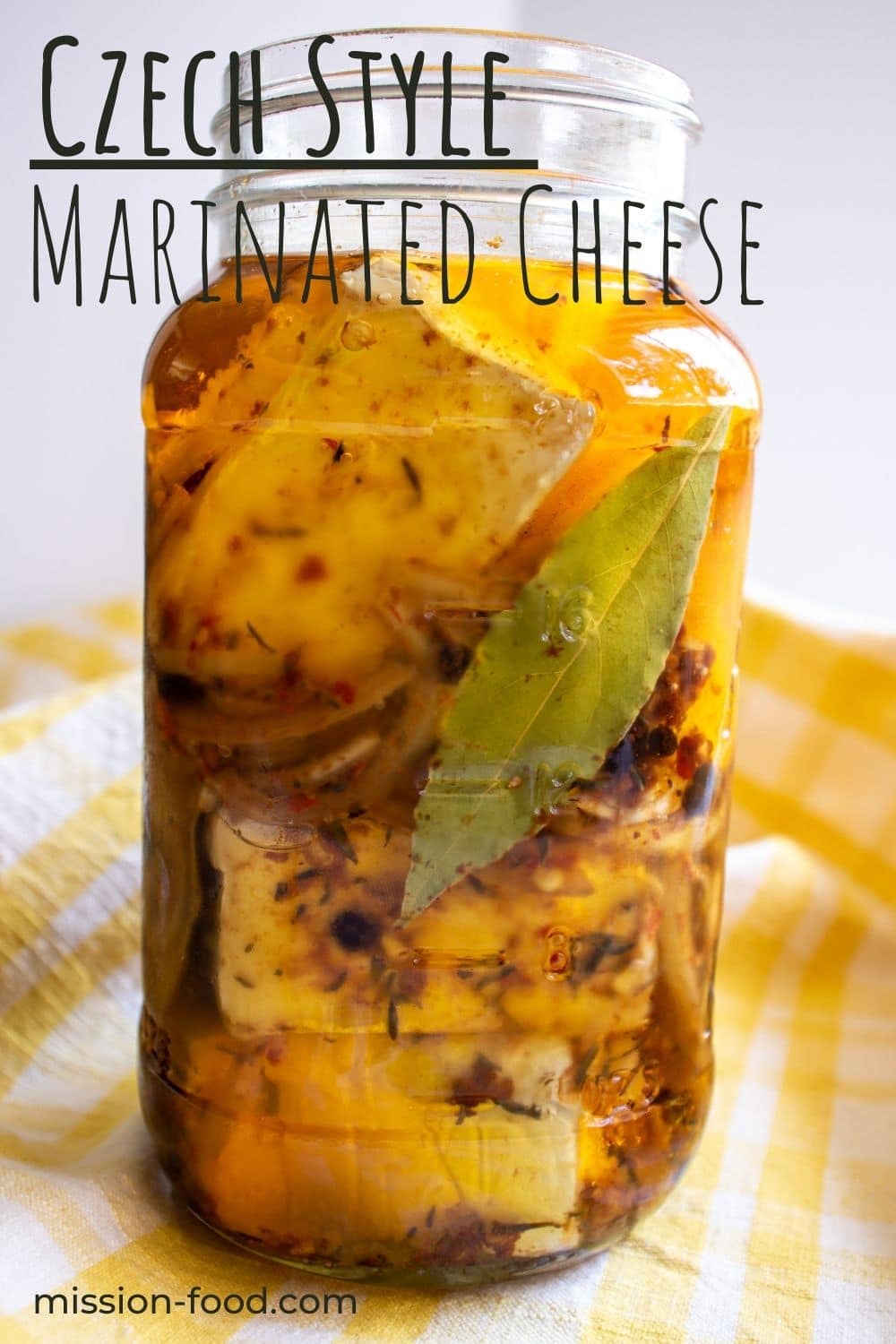 Nakládaný Hermelín (Czech Marinated Cheese) - Mission Food Adventure