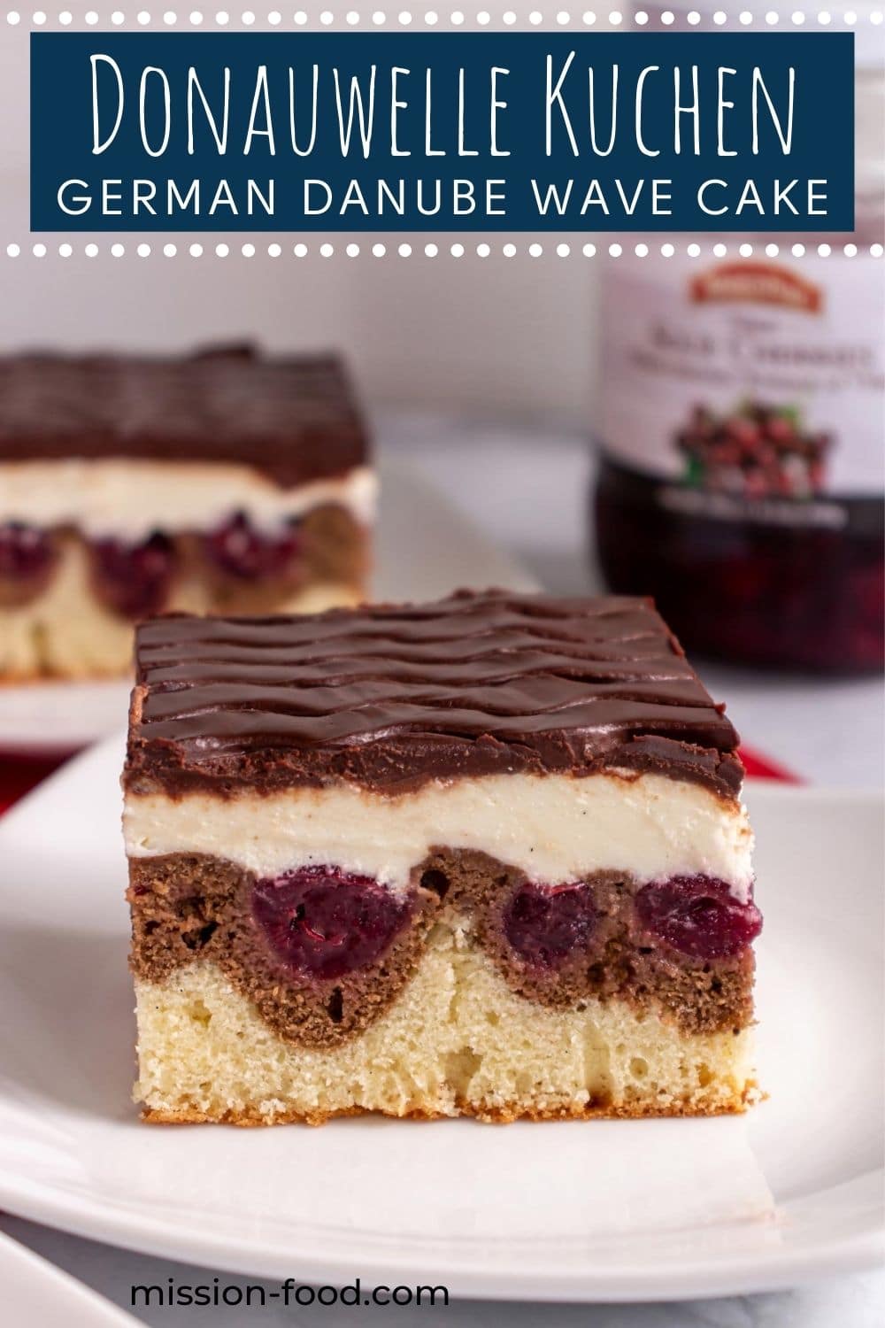 Donauwelle Kuchen (Danube Wave Cake / Snow White Cake) - Mission Food ...