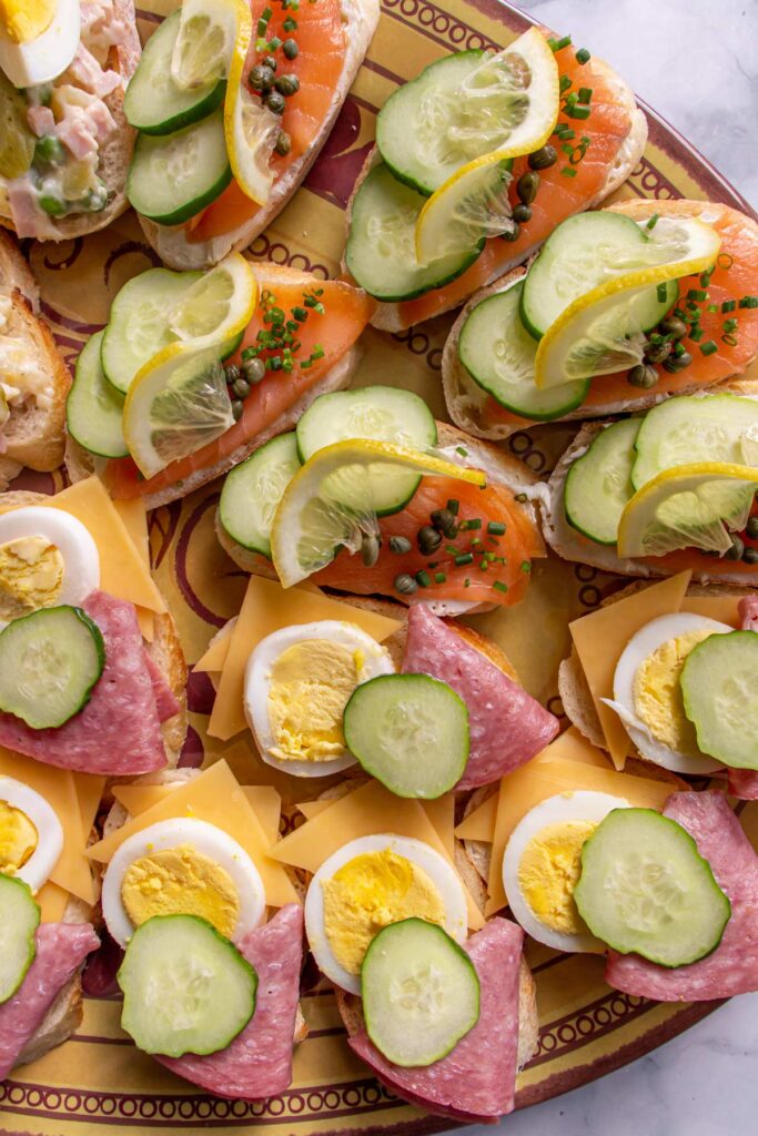 Obložené Chlebíčky (Czech Open Faced Sandwiches) - Mission Food Adventure