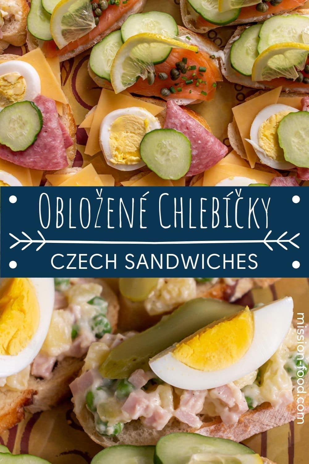 Obložené Chlebíčky (Czech Open Faced Sandwiches) - Mission Food Adventure