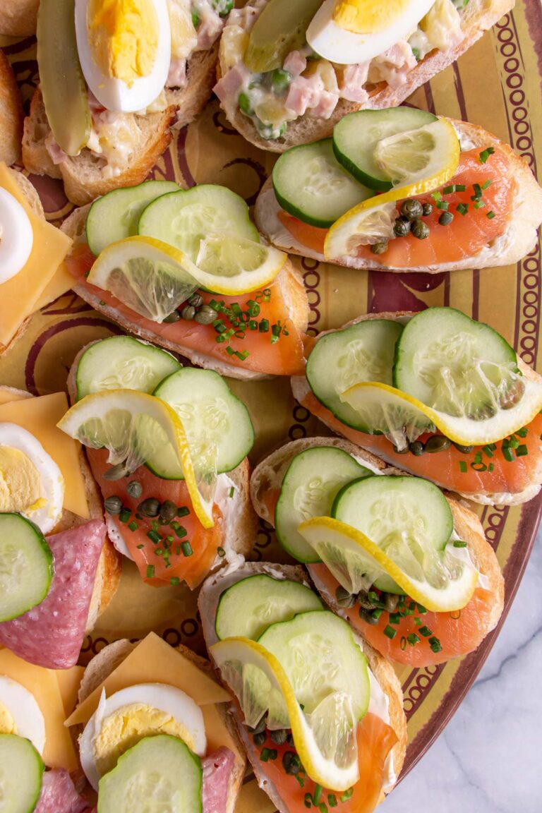Obložené Chlebíčky (Czech Open Faced Sandwiches) - Mission Food Adventure