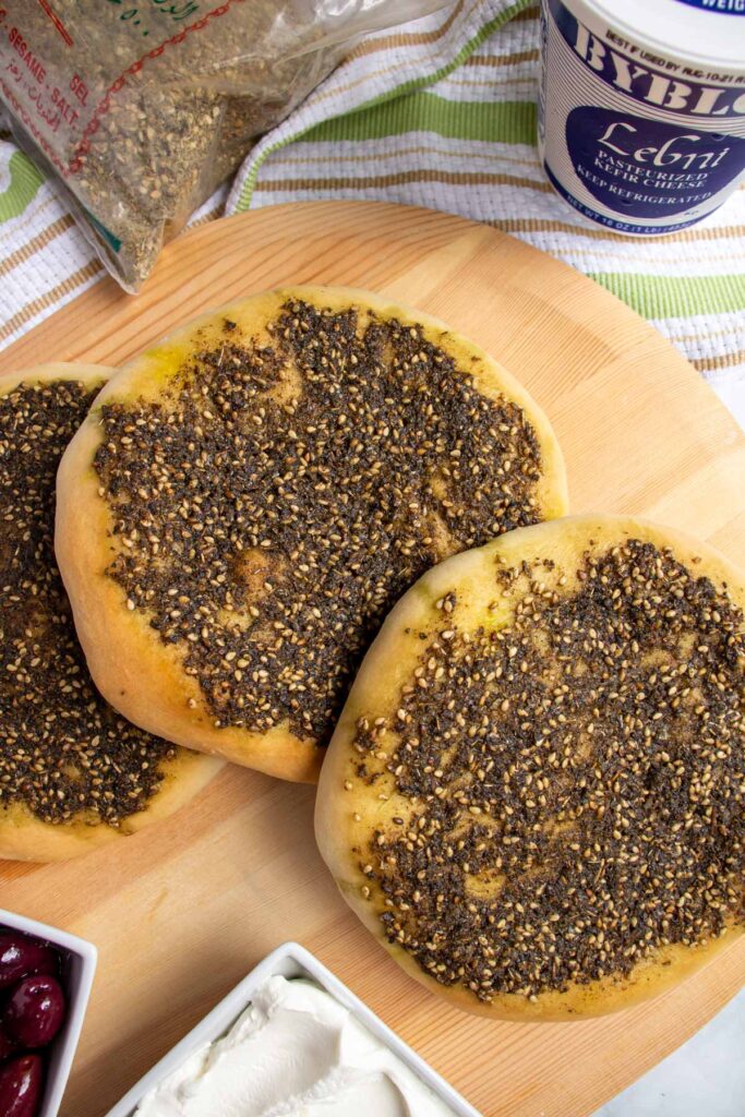 Za'atar Manakish (مناقيش زعتر / Lebanese Za'atar Bread) - Mission Food ...