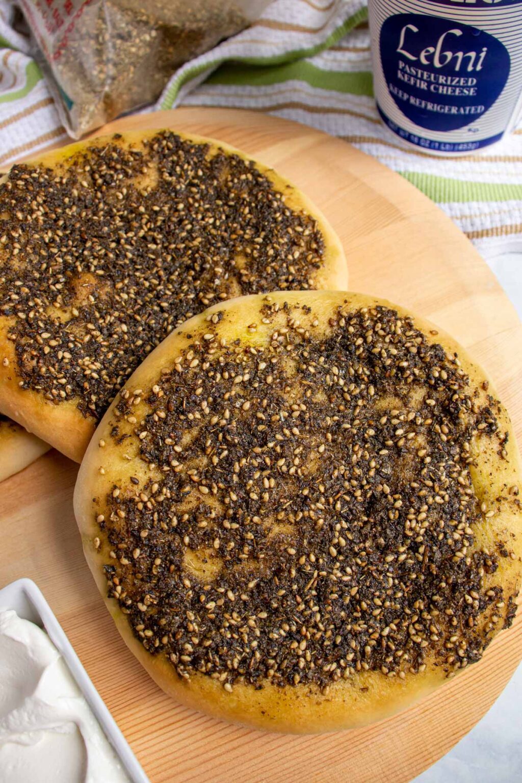 Za'atar Manakish (مناقيش زعتر / Lebanese Za'atar Bread) - Mission Food ...