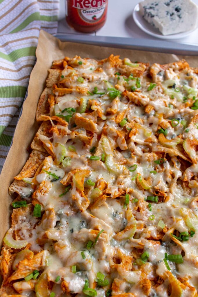 Buffalo Chicken Nachos - Mission Food Adventure