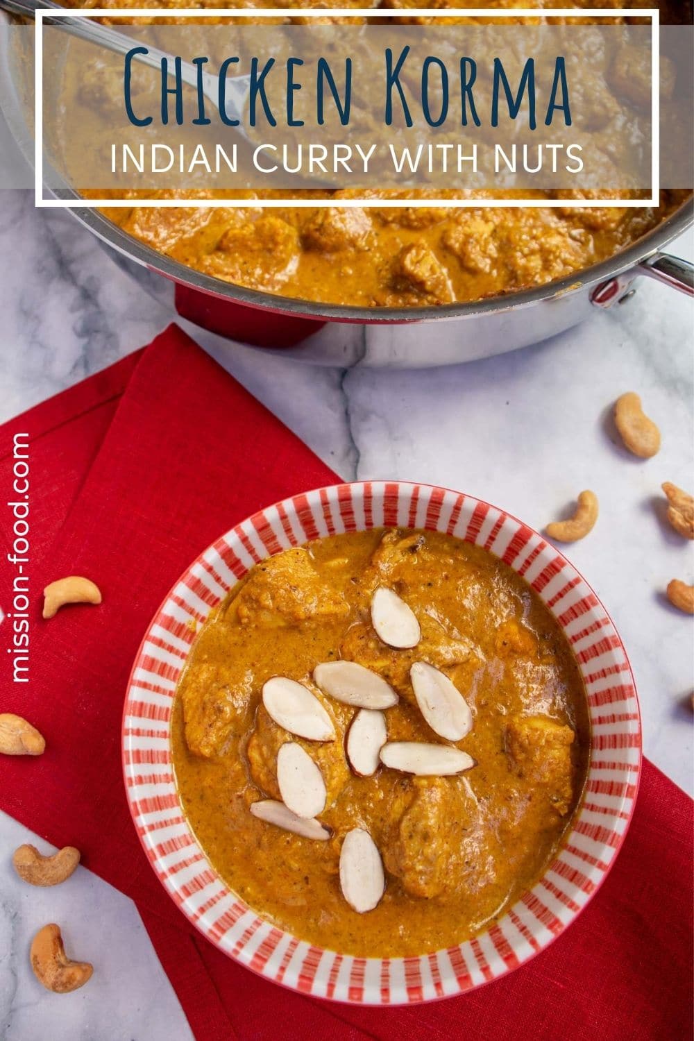 Indian Chicken Korma - Mission Food Adventure