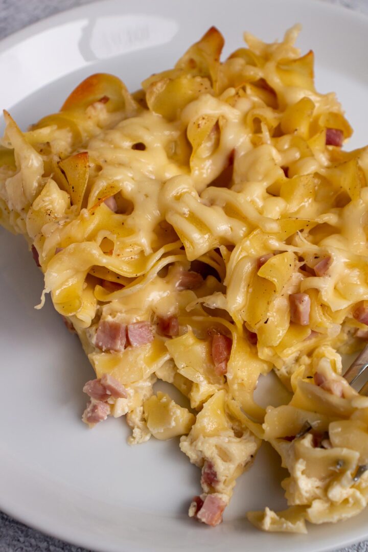 Schinkennudeln (German Ham and Cheese Noodle Casserole) - Mission Food ...