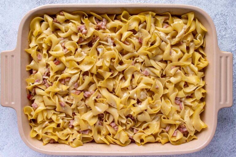 Schinkennudeln (German Ham and Cheese Noodle Casserole) - Mission Food ...