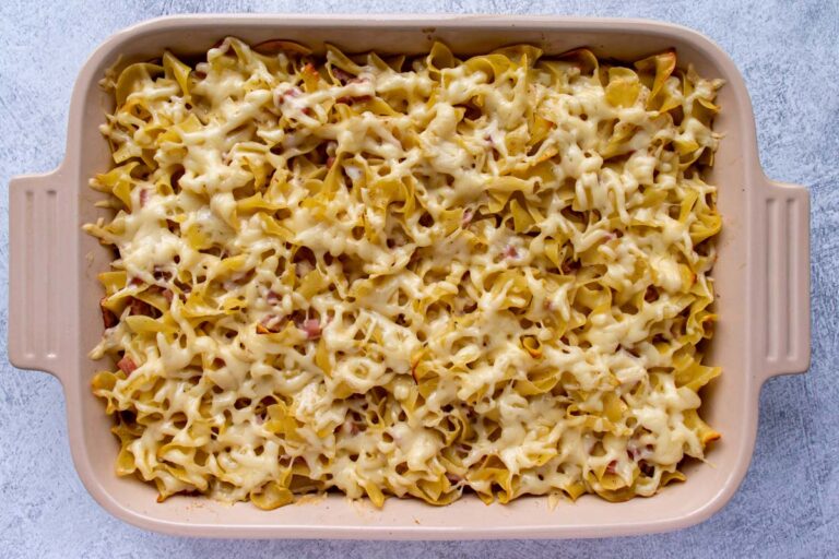Schinkennudeln (German Ham and Cheese Noodle Casserole) - Mission Food ...