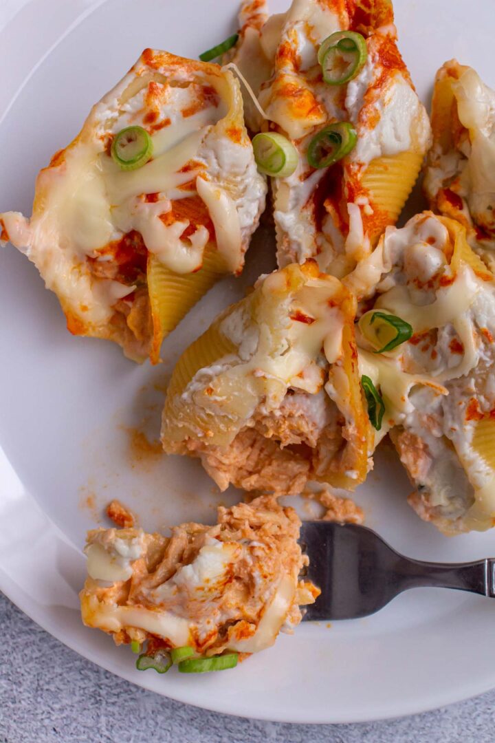 Buffalo Chicken Stuffed Shells - Mission Food Adventure