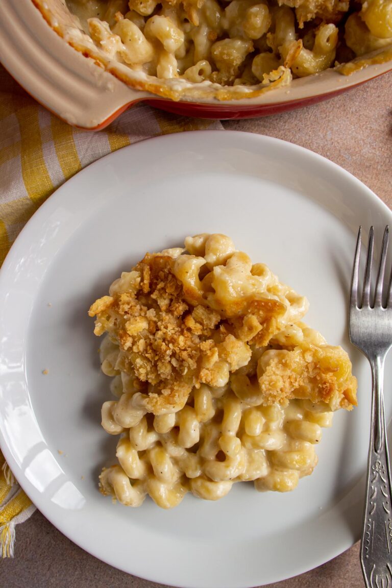 American Baked Mac and Cheese with Ritz Crackers - Mission Food Adventure