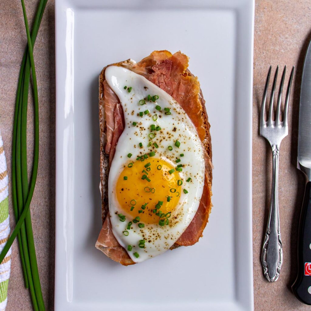 Strammer Max (German Open-Faced Ham Sandwich) - Mission Food Adventure