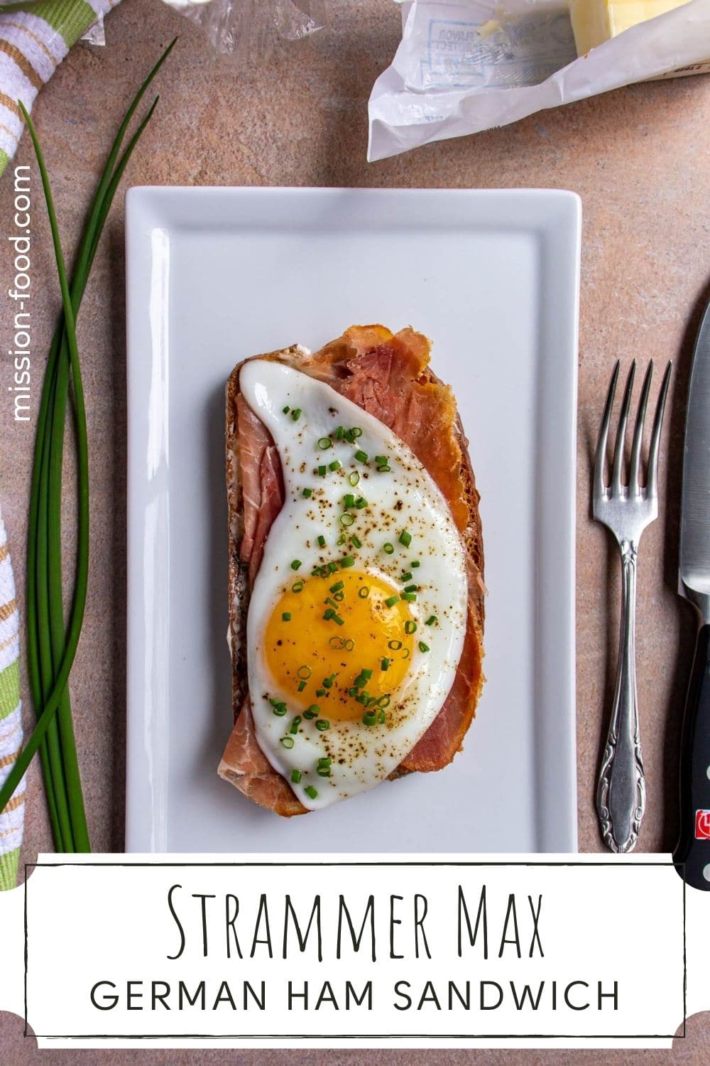 Strammer Max (German Open-Faced Ham Sandwich) - Mission Food Adventure