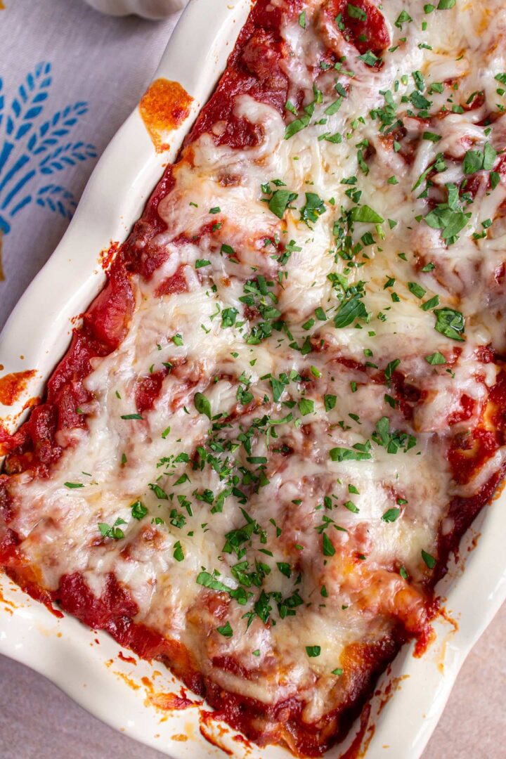 Loaf Pan Lasagna for Two (or Three) - Mission Food Adventure