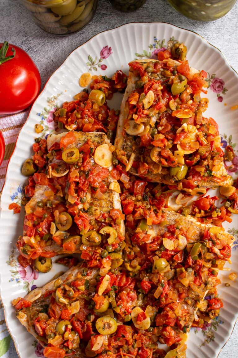 Pescado a la Veracruzana (Veracruz Style Fish) - Mission Food Adventure