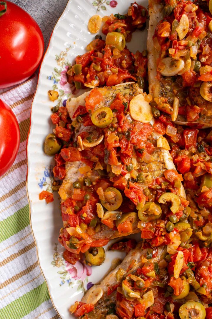 Pescado a la Veracruzana (Veracruz Style Fish) - Mission Food Adventure