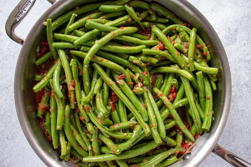 Fasolakia Giaxni / Lathera (Greek Stewed Green Beans) - Mission Food ...