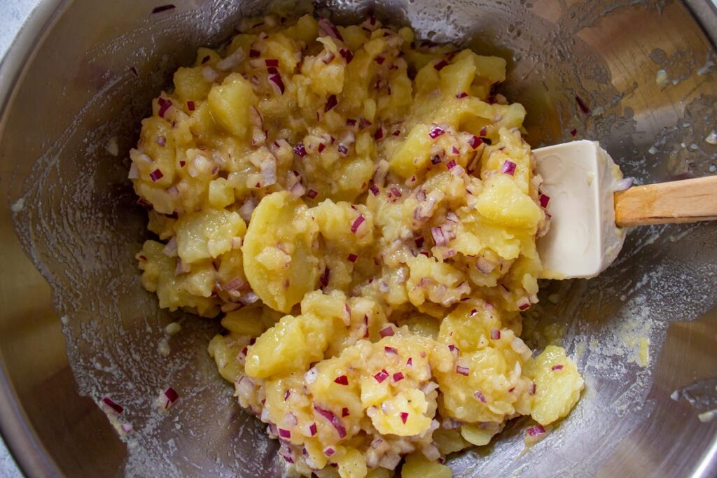 Erdäpfelsalat (Austrian Potato Salad) - Mission Food Adventure
