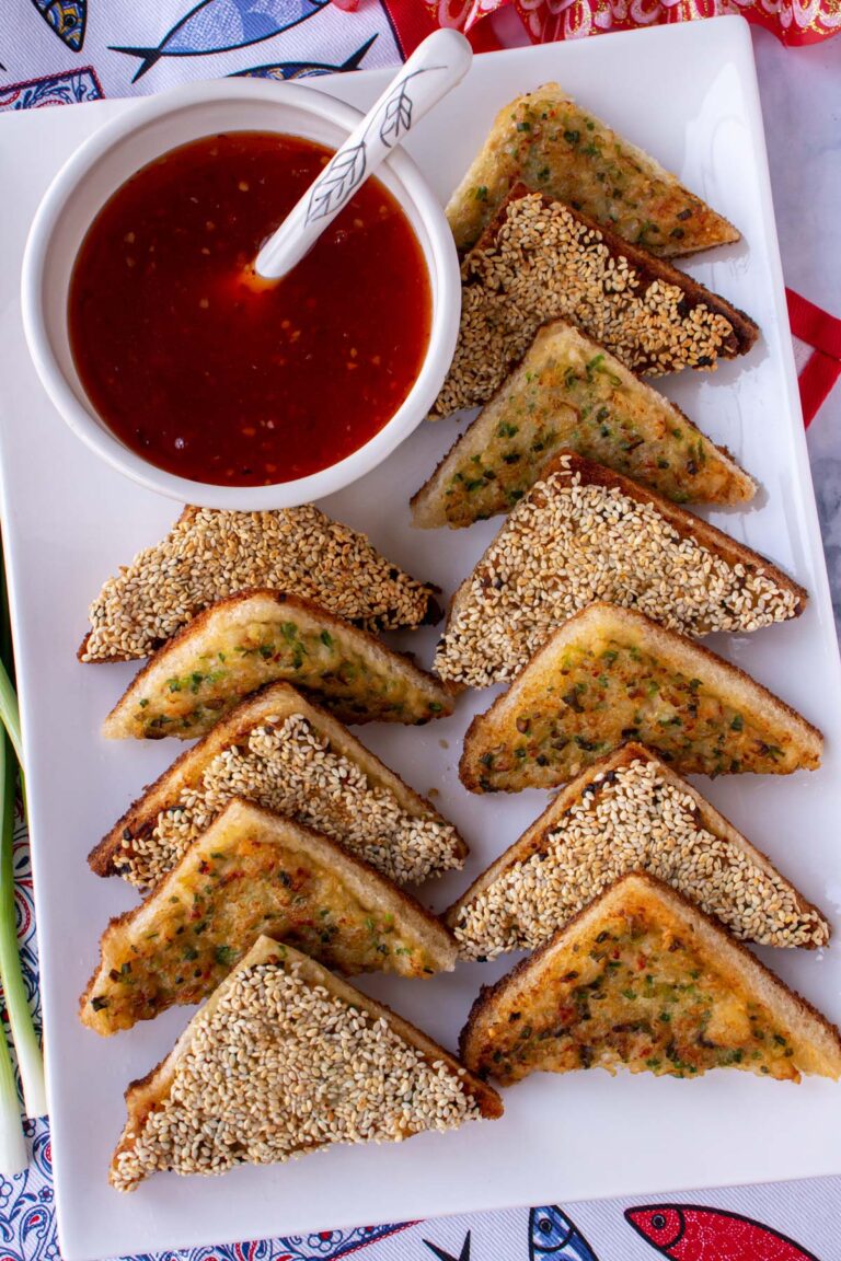 Shrimp Toast (Haa Dō Si 蝦多士) - Mission Food Adventure