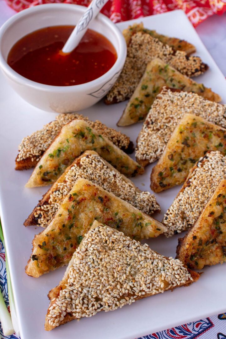 Shrimp Toast (Haa Dō Si 蝦多士) - Mission Food Adventure