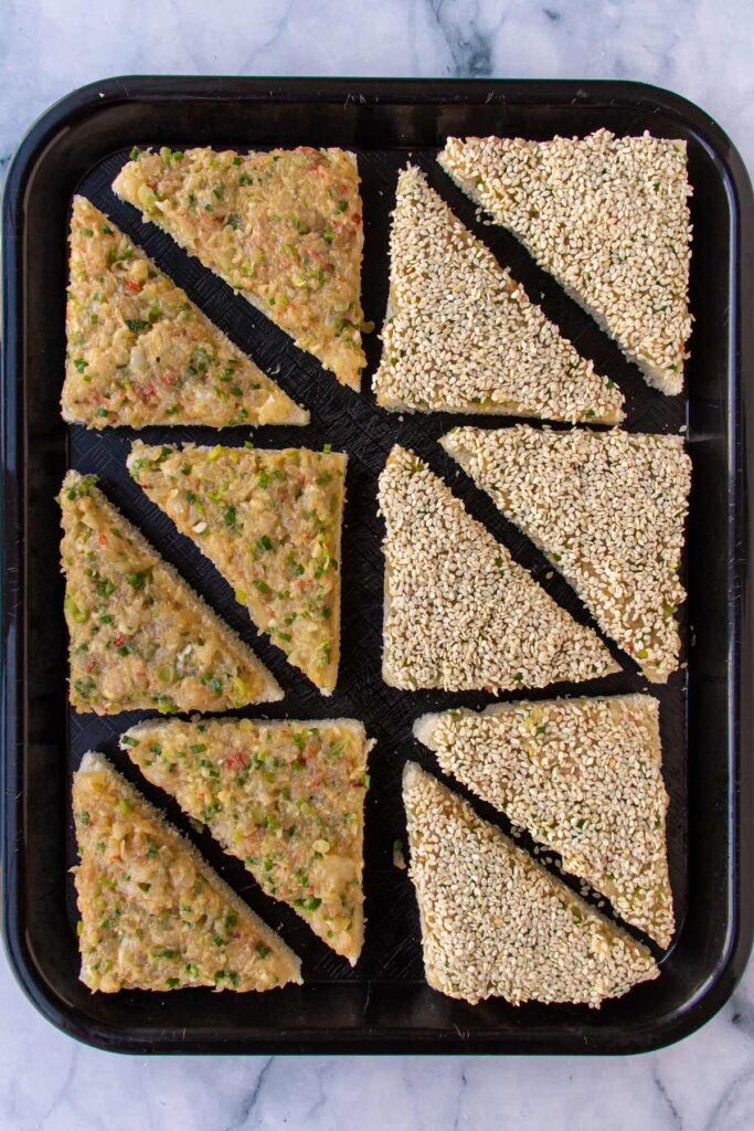 Shrimp Toast (Haa Dō Si 蝦多士) - Mission Food Adventure