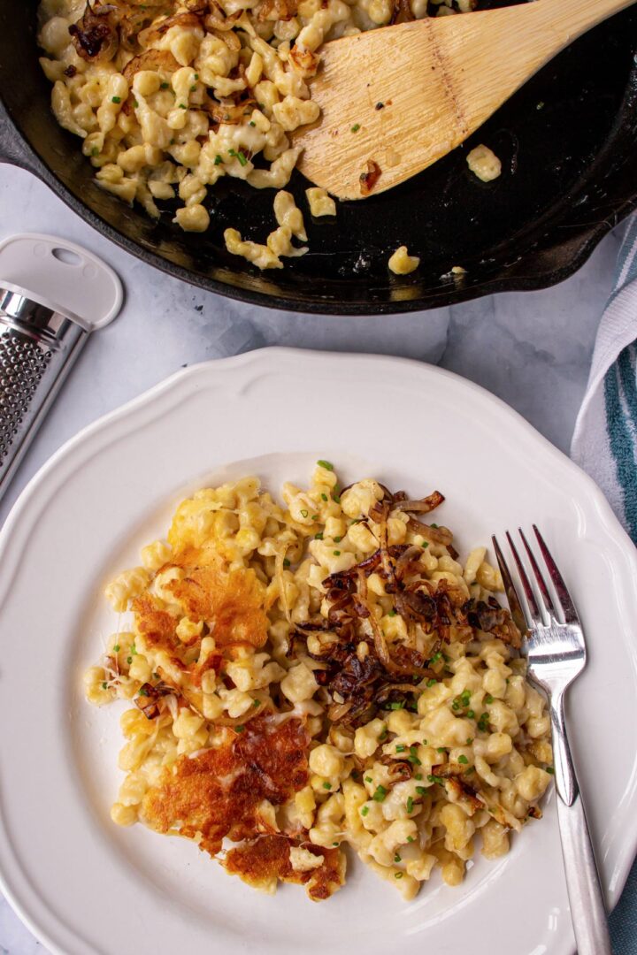 Kasnocken (Austrian Spaetzle with Cheese and Onions) - Mission Food ...