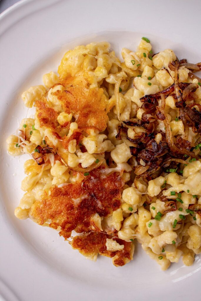 Kasnocken (Austrian Spaetzle with Cheese and Onions) - Mission Food ...