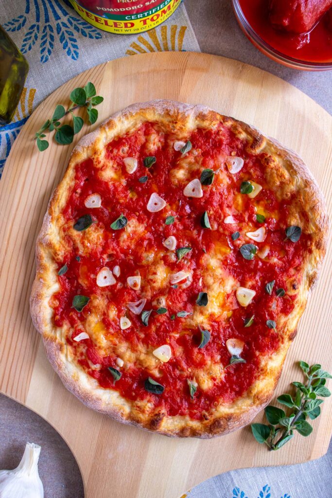 Pizza Marinara (Cheeseless Pizza) - Mission Food Adventure